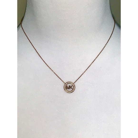 Michael Kors | Jewelry | Michael Kors Fulton Rose Gold Pave Crystal Mk ...